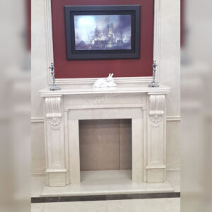 شومینه سنگی آتروپات (Atropat Fireplace) | صنایع سنگ وزین